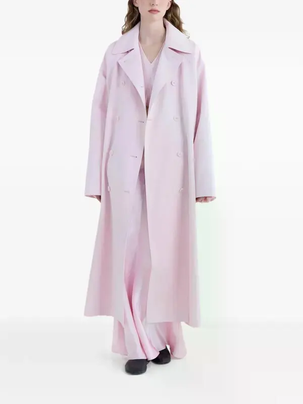 FFORME Leonie Double-breasted Trench Coat - Pink