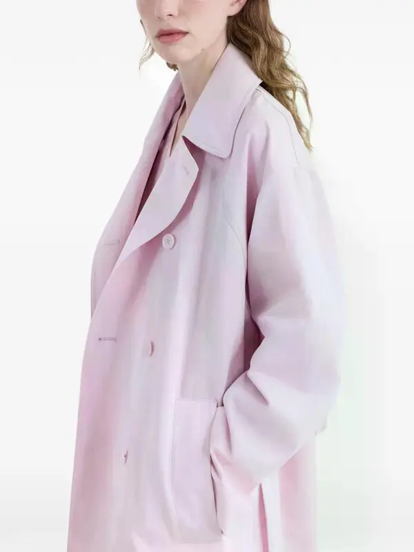 FFORME Leonie Double-breasted Trench Coat - Pink