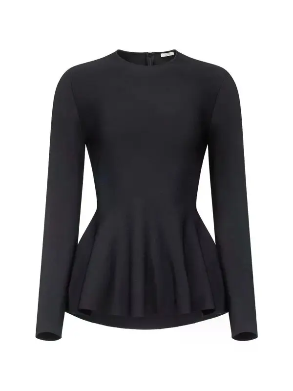 FFORME Isla Peplum Blouse - Black