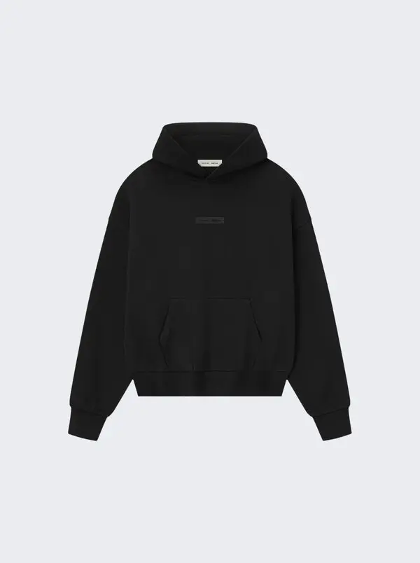 Fear Of God Classic Fit Fleece Hoodie Jet - Black