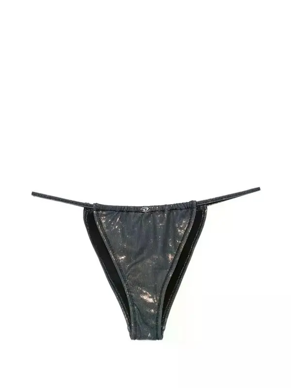 DIESEL® Metallic-effect Bikini Bottoms - Grey