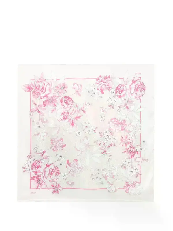 Liu Jo Floral-print Scarf - Pink