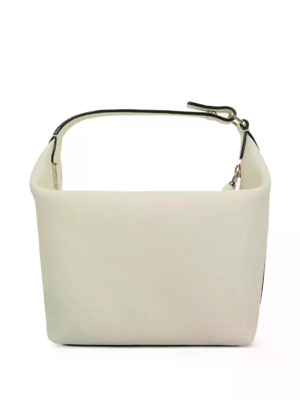 VALEXTRA Mini Mochi Leather Tote Bag - Neutrals
