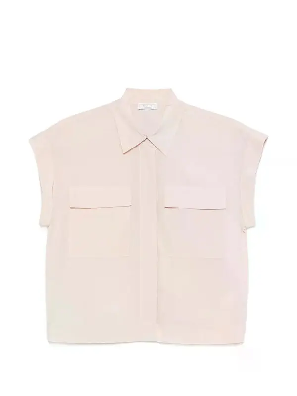 Peserico Cap-sleeve Shirt - Pink