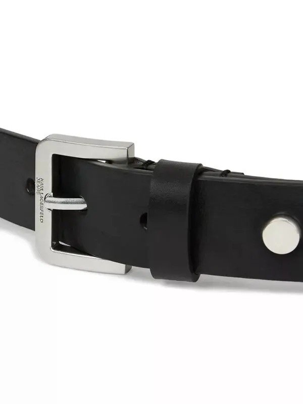 Karl Lagerfeld Studded Leather Belt