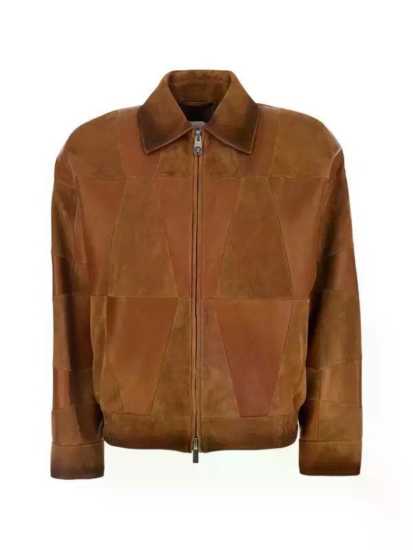Versace Patchwork Leather Jacket