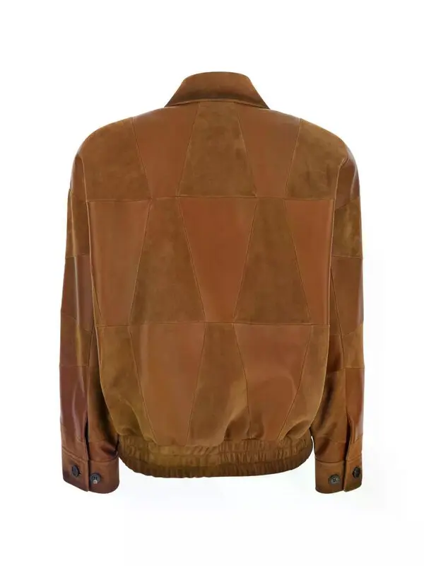 Versace Patchwork Leather Jacket