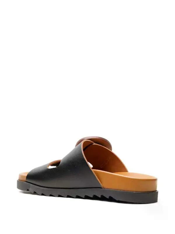 CHUCKIES Buckle-detail Touch-strap Sandals - Black