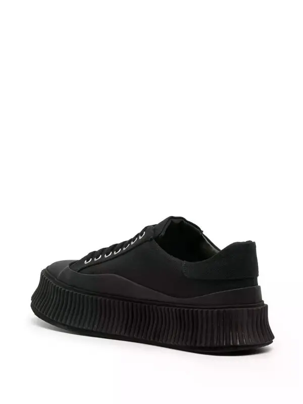 JIL SANDER Vulcanised-sole Low-top Sneakers - Black
