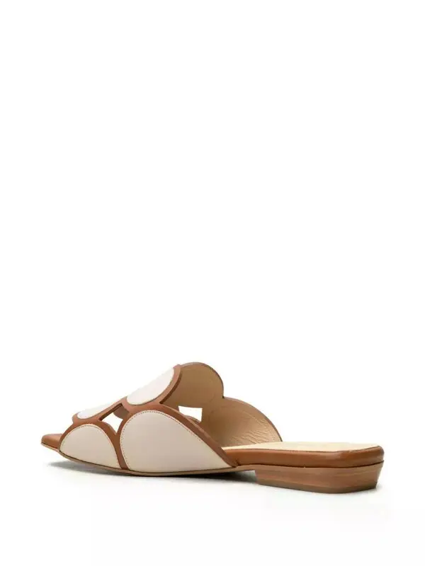 CHUCKIES Cut-out Leather Sandals