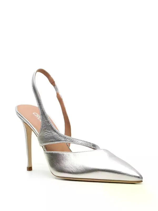 CHUCKIES Metallic Slingback Pumps