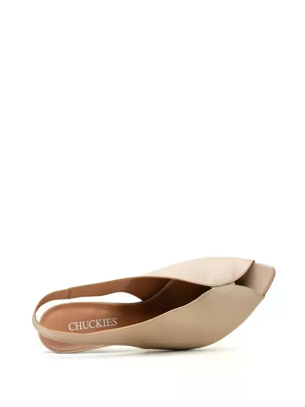 CHUCKIES Open-toe Slingback Pumps