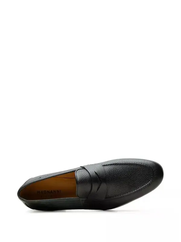 Magnanni Diezma Ii Pebbled Leather Loafers