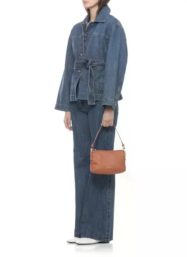 COCCINELLE Rebekka Mini Pebbled Leather Shoulder Bag