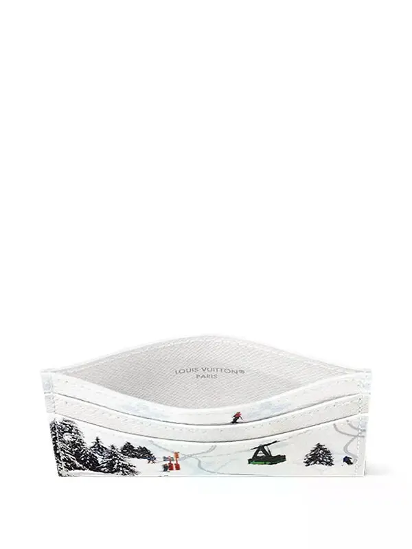 LOUIS VUITTON Double Card Holder - White