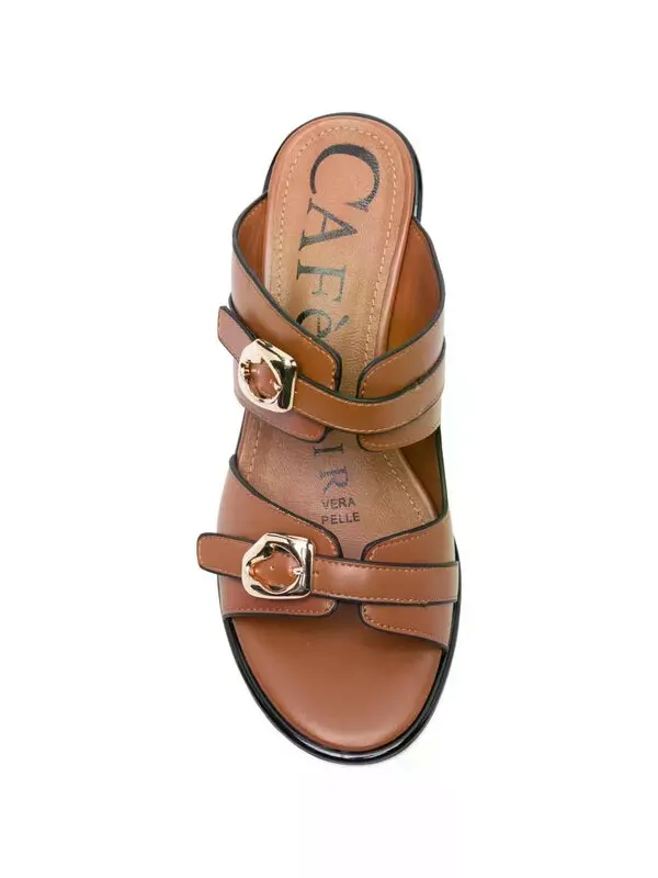 CAFÈNOIR Buckle-strap Sandals