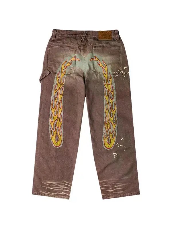 EVISU Distressed Daicock Jeans