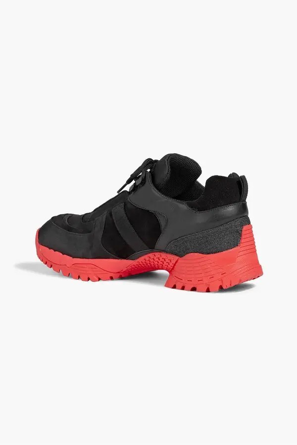1017 Alyx 9sm Shell, Suede, And Leather Hiking Boots