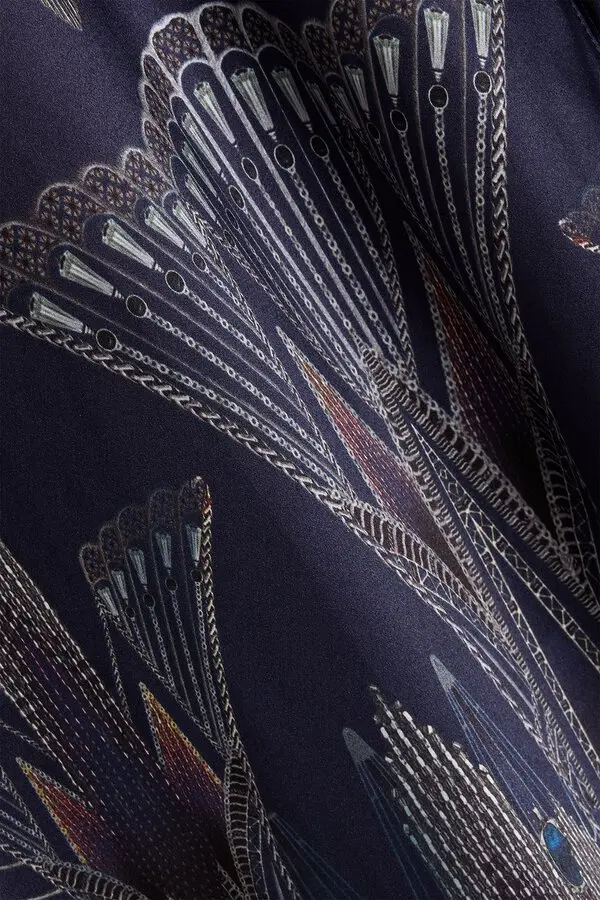 Camilla Crystal-embellished Printed Silk-satin Maxi Dress