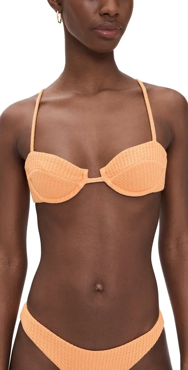 Peixoto Lara Bikini Top - Apricot