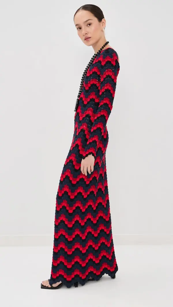 Escvdo Ursula Crochet Maxi Dress