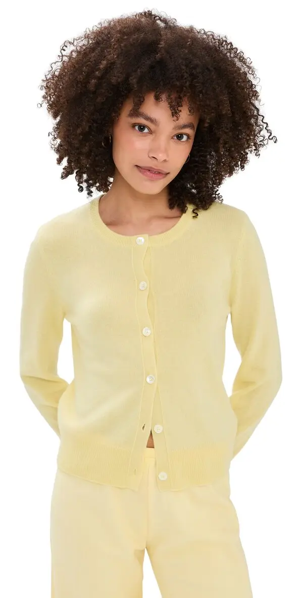 LA LIGNE Cashmere Cardigan - Butter