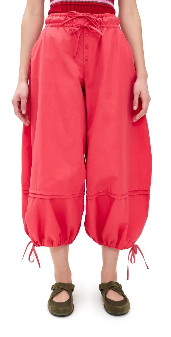 DAMSON MADDER Frida Balloon Pants - Red