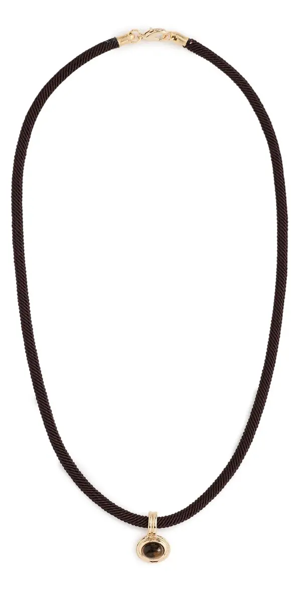 Shashi Maxwell Cord Necklace - Brown