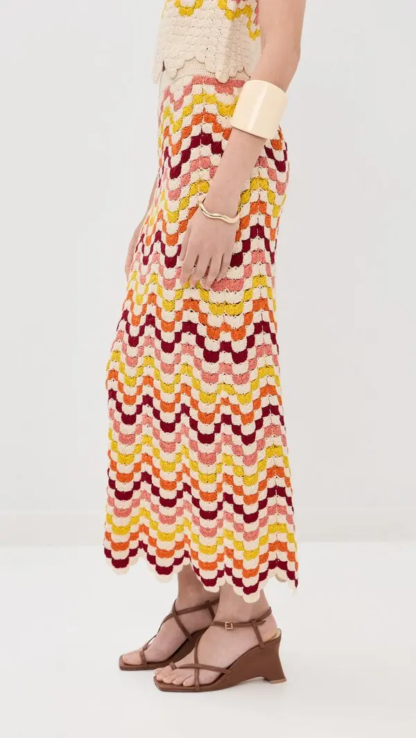 Escvdo Safi Crochet Skirt