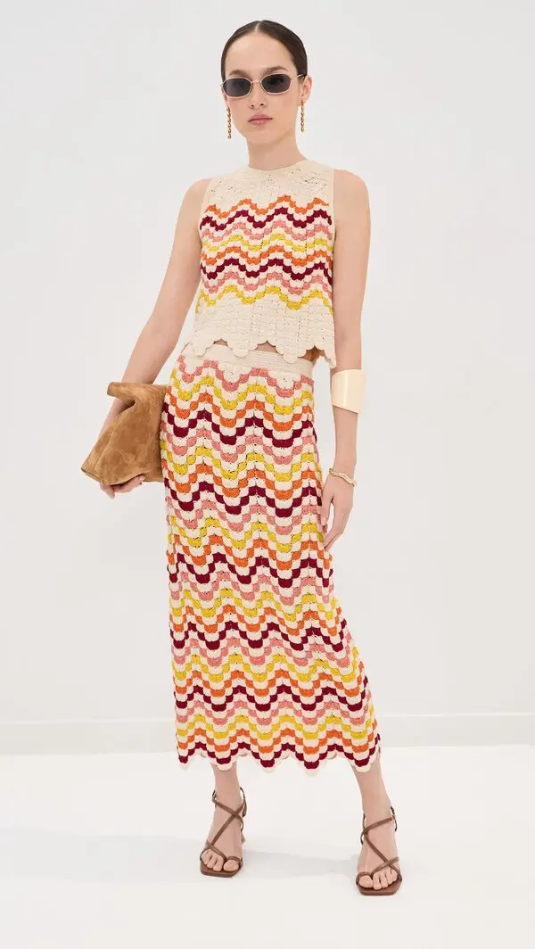 Escvdo Safi Crochet Skirt