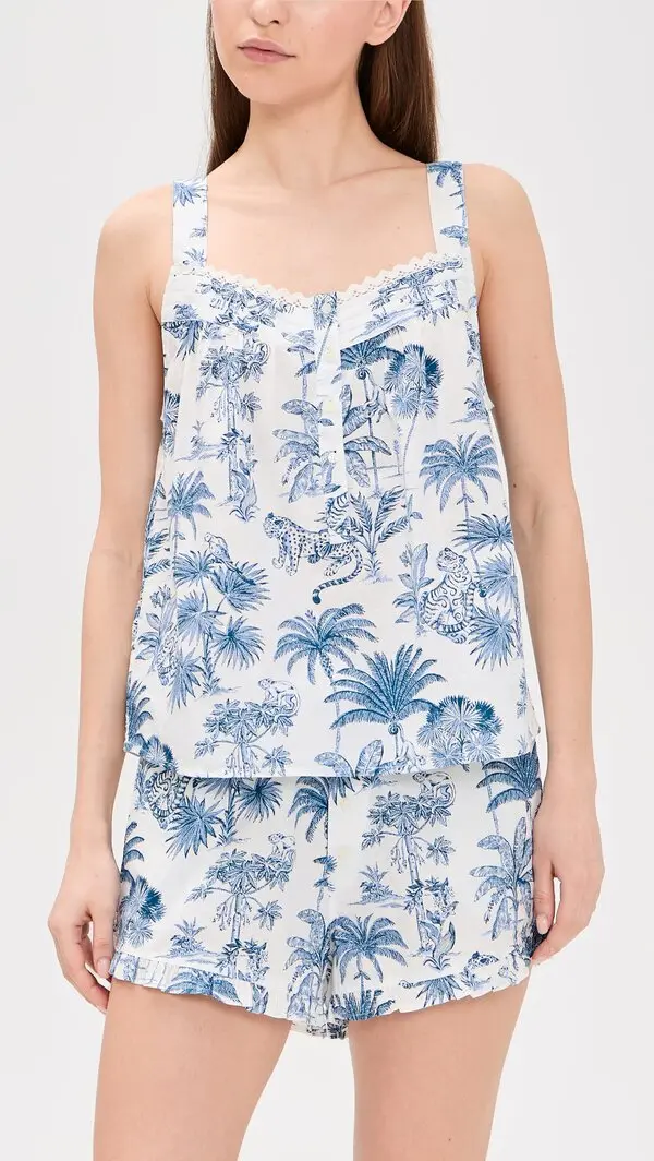 PRINTFRESH Back To Bed Short Pajama Set