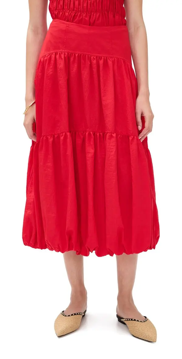 Cinq À Sept Blythe Bubble Skirt - Goji Berry