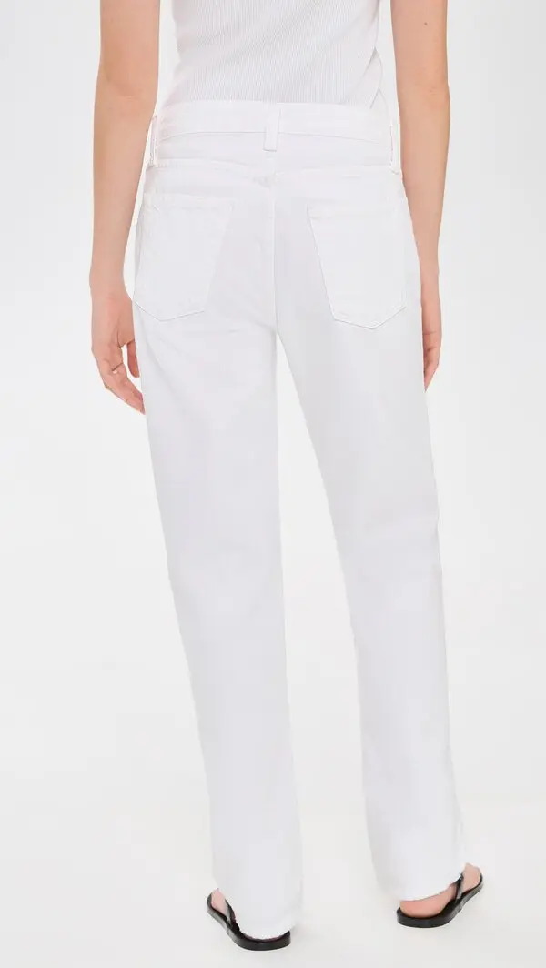 AGOLDE Romney Straight Leg Jeans - Marshmallow