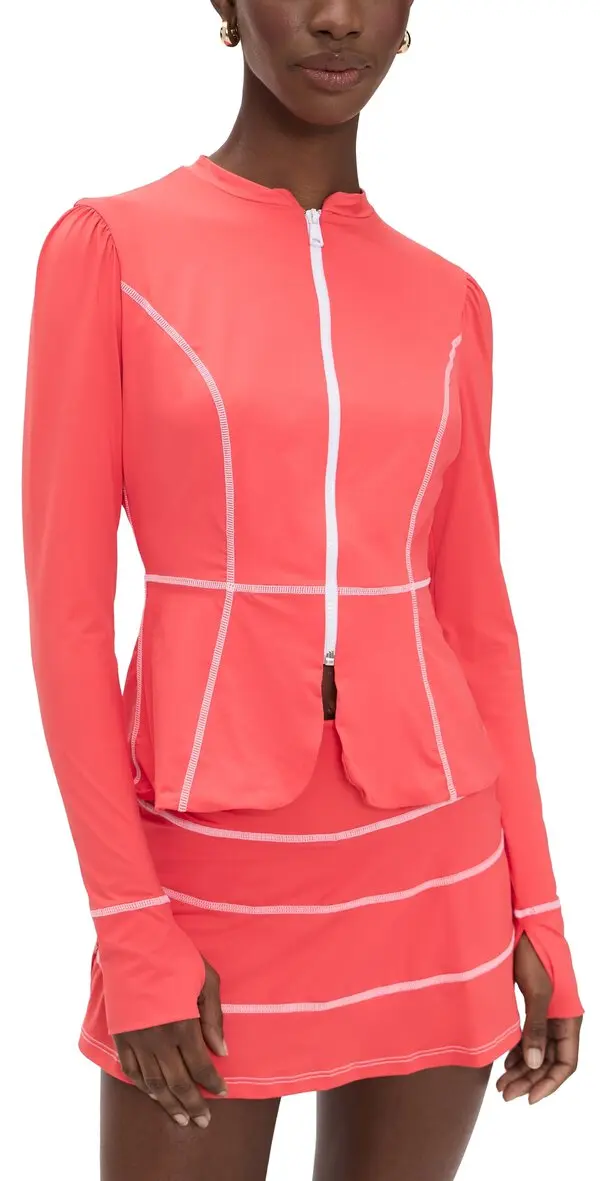 Hill House Home The Alexia Rashguard Top - Coral
