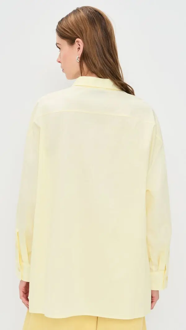 THE LATEST Daria Crinkled Effect Shirt - Light Yellow