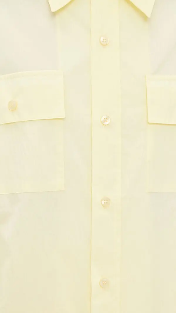 THE LATEST Daria Crinkled Effect Shirt - Light Yellow