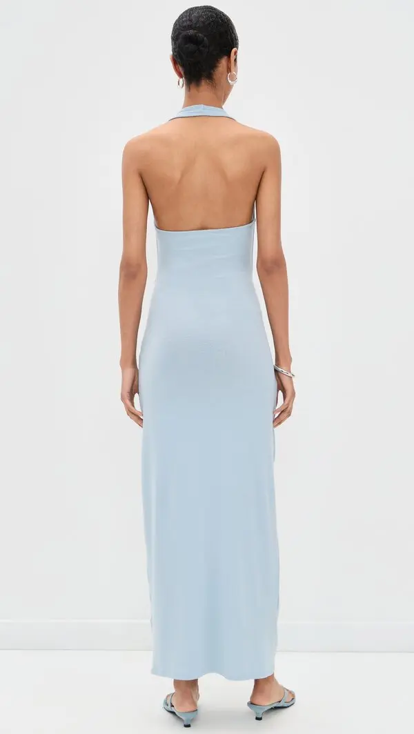 4TH & RECKLESS Tilda Maxi Dress With Halterneck And Tie Detail