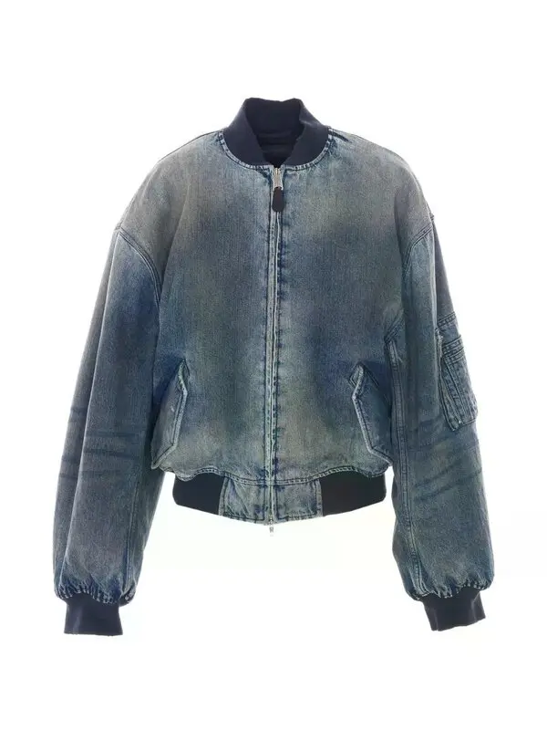 Balenciaga Faded-effect Bomber Jacket