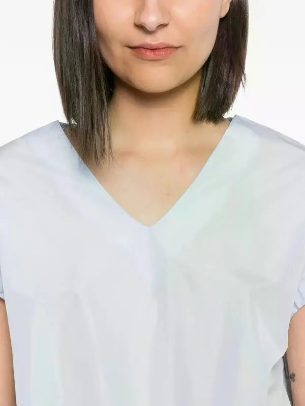 Herno Drawstring Hem V-neck Top