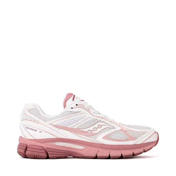 Saucony Progrid Guide Athletic Shoe - White/peach