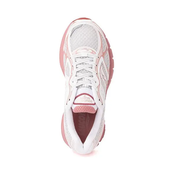 Saucony Progrid Guide Athletic Shoe - White/peach