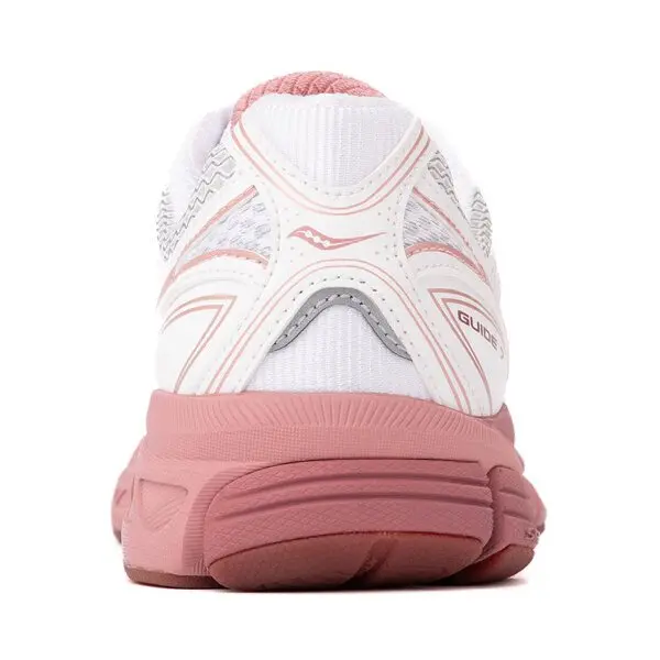 Saucony Progrid Guide Athletic Shoe - White/peach