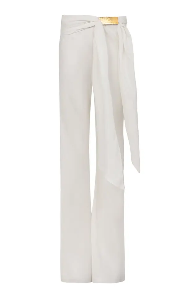 VIX PAULA HERMANNY X Rhw Rosie Crepe Pants - White