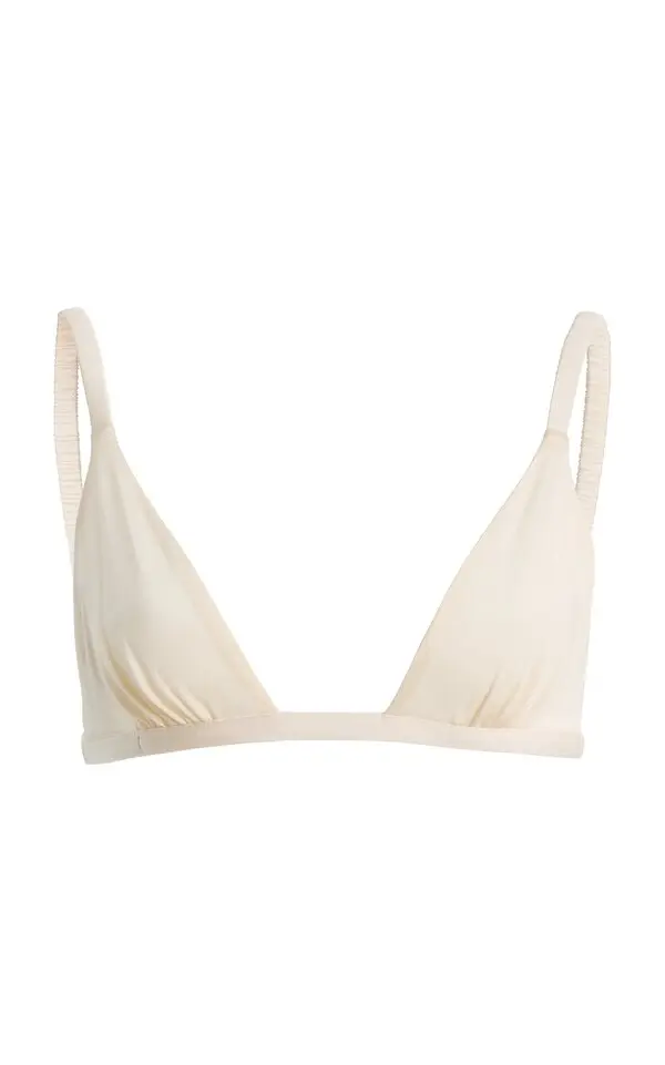 VIX PAULA HERMANNY Jo' T-back Triangle Bikini Top - White