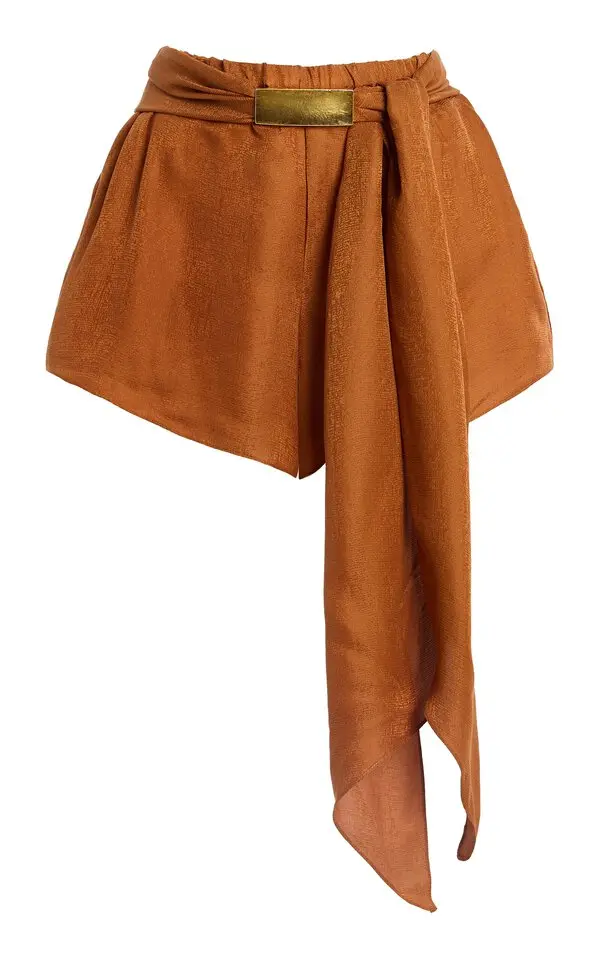 VIX PAULA HERMANNY X Rosie Huntington-whiteley Rosie Crepe Shorts - Orange