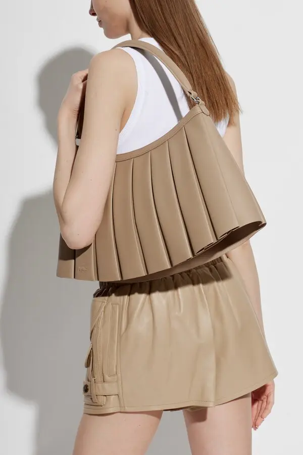 Lacoste Runway Lenglen Large Shoulder Bag - Beige