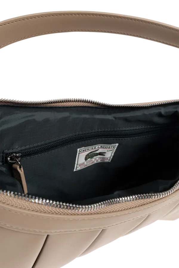 Lacoste Runway Lenglen Large Shoulder Bag - Beige