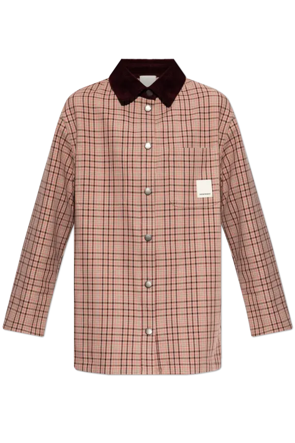 Emporio Armani Plaid-patterned Jacket - Pink