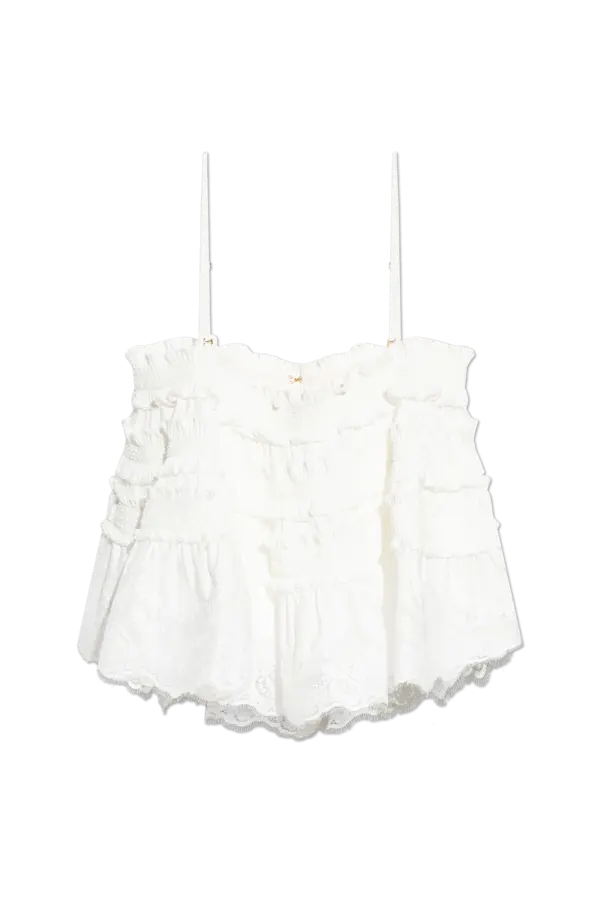 Zimmermann Lace Camisole Top - White