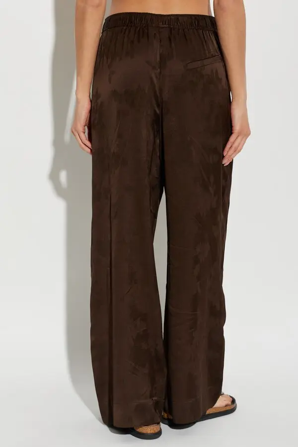 GANNI Wide-leg Trousers - Brown